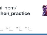 Github Khai Npm Python Practice