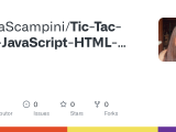 Github Marascampini Tic Tac Toe Javascript Html Css