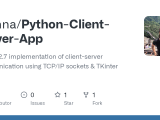 Github Atenna Python Client Server App Python 2 7 Implementation Of
