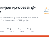Github Javaee Json Processing Spec Legacy Json Processing Spec