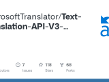 Github Microsofttranslator Text Translation Api V3 Python