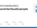 Github Sureshnewdevdev Pythoninterfaceexample