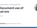 Document Use Of Virtual Env Issue 6 Pollen Robotics Python Coding