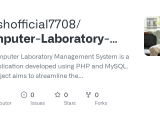 Github Harshofficial7708 Computer Laboratory Management System The