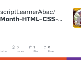 Github Javascriptlearnerabac Onemonth Html Css Course