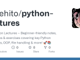 Github Yurehito Python Lectures рџђќ Python Lectures вђ Beginner