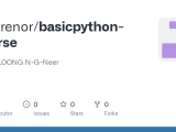 Github Ignorenor Basicpython Course Python Loong N G Neer