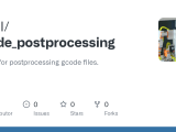 Github Ppisl Gcode Postprocessing Scripts For Postprocessing Gcode