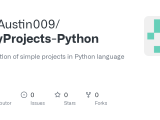 Github Devaustin009 Easyprojects Python A Collection Of Simple