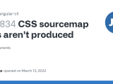 Css Sourcemap Files Aren T Produced Issue 22834 Angular Angular