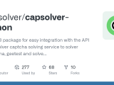Github Capsolver Capsolver Python Python 3 Package For Easy