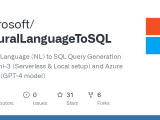 Github Microsoft Naturallanguagetosql Natural Language Nl To Sql