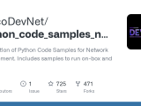 Github Ciscodevnet Python Code Samples Network A Collection Of