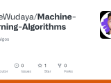 Github Codewudaya Machine Learning Algorithms My Ml Algos