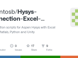 Github Psantosb Hysys Connection Excel Matlab Python Unity