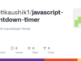 Github Preetikaushik1 Javascript Countdown Timer Javascript
