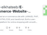 Github Ingy Elkhateeb E Commerce Website Using Laravel Php Mysql Html