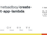 Github Internetsadboy Create React App Lambda