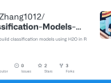Github Neilzhang1012 Classification Models Using H2o Machine Learning