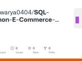 Github Aishwarya0404 Sql Python E Commerce Project
