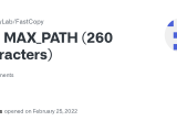Max Path 260 Characters Issue 47 Fastcopylab Fastcopy Github