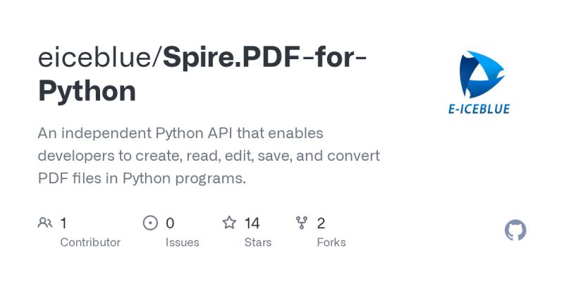 Github Eiceblue Spire Pdf For Python An Independent Python Api That - Incredible 4K Dark Images | Free Download