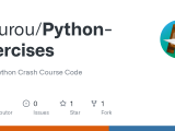 Github Arturou Python Exercises Basic Python Crash Course Code