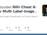 Actions N0obcoder Nih Chest X Rays Multi Label Image Classification