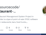 Github Freesourcecode Restaurant Management System Project In