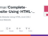 Github Aaomar Complete Website Using Html And Css Responsive Website