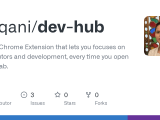Github Zarqani Dev Hub Google Chrome Extension That Lets You Focuses