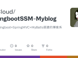 Github Jszcloud Springbootssm Myblog 使用springboot Springmvc Mybatis
