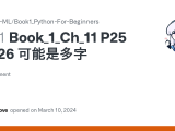 Book 1 Ch 11 P25 P26 可能是多字 Issue 151 Visualize Ml Book1 Python