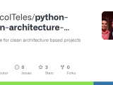 Github Maycolteles Python Clean Architecture Template Template For