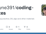 Github Wayne391 Coding Notes Books Coding Practice Ds Algo And