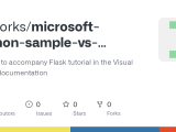 Github Spsforks Microsoft Python Sample Vs Learning Flask Sample To