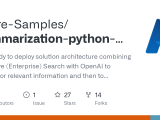 Github Azure Samples Summarization Python Openai E2e Ready To Deploy