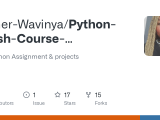Python Crash Course Assignment Lists Py At Main Esther Wavinya Python