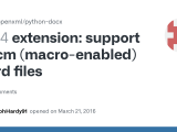 Extension Support Docm Macro Enabled Word Files Issue 284