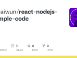 Github Gomaiwun React Nodejs Example Code