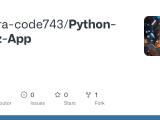Github Zehra Code743 Python Quiz App