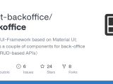 Github React Backoffice Backoffice React Gui Framework Based On