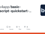 Github Back4app Basic Javascript Quickstart Example