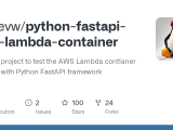 Github Gbdevw Python Fastapi Aws Lambda Container A Demo Project To
