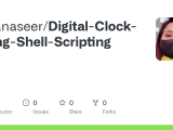 Github Hinanaseer Digital Clock Using Shell Scripting