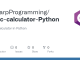 Github Csharpprogramming Basic Calculator Python Basic Calculator In