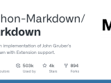 Github Python Markdown Markdown A Python Implementation Of John