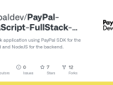 Github Paypaldev Paypal Javascript Fullstack Standard Checkout Sample
