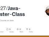 Github Suv27 Java Master Class Udemy Course On Java