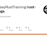 Github Masseyrusttraining Rust Strings Rust String Examples